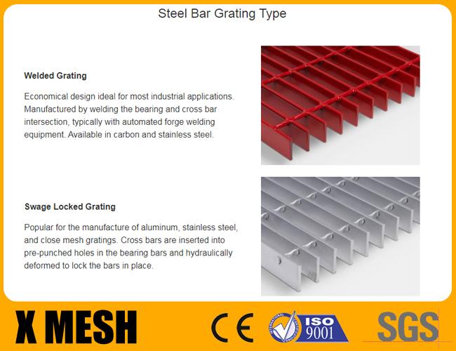 A36 Galvanized Steel Walkway Grating Flooring ASTM A123